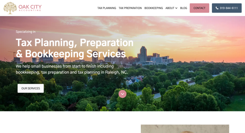Our New Website Is Live! | Oak City Accounting Update